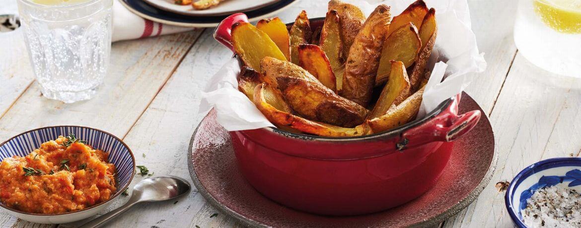 Potato skins mit Mandel-Paprika-Dip - Rezept | LIDL Kochen