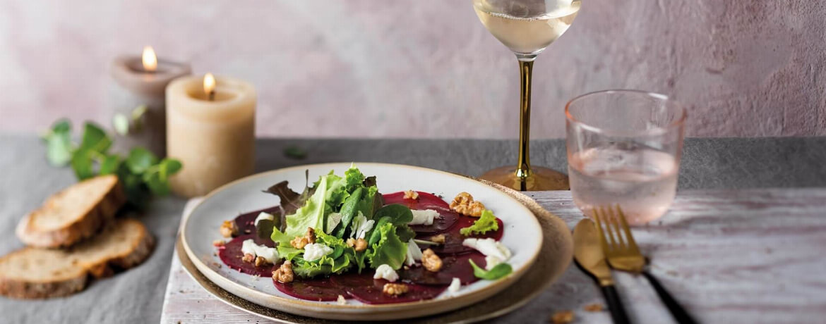 Rote Bete Carpaccio & Ziegenkäse - Rezept | LIDL Kochen