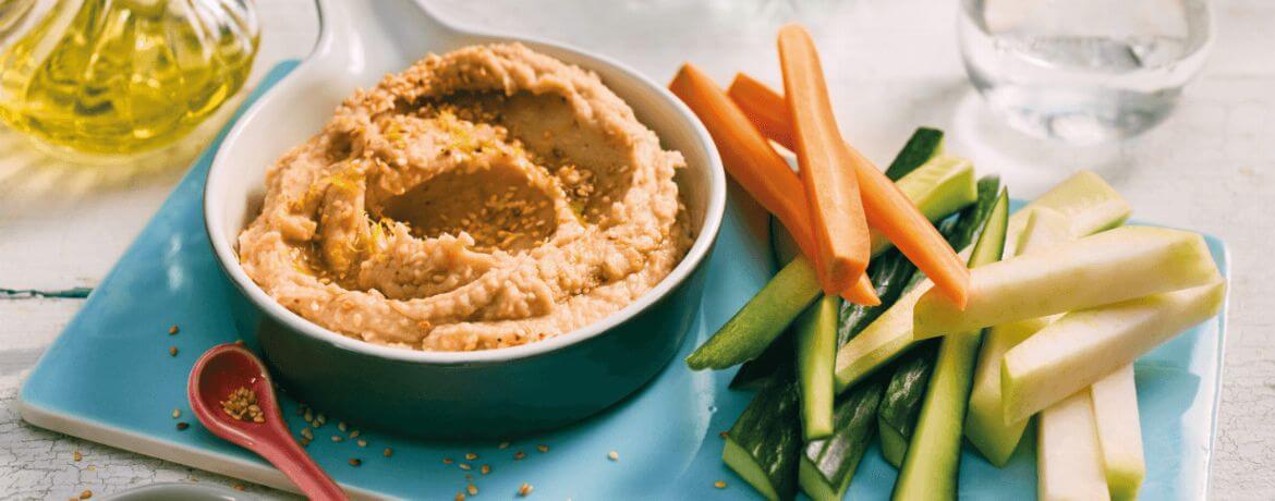 Bohnenhummus mit Gemüsesticks - Rezept | LIDL Kochen
