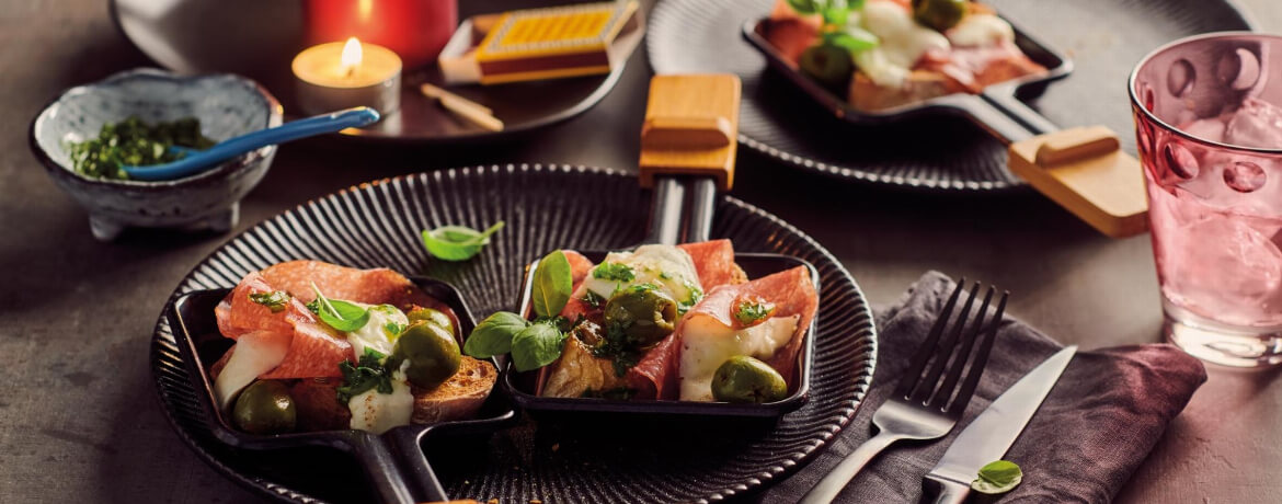 Raclette mit Salami & Mozzarella - Rezept | LIDL Kochen