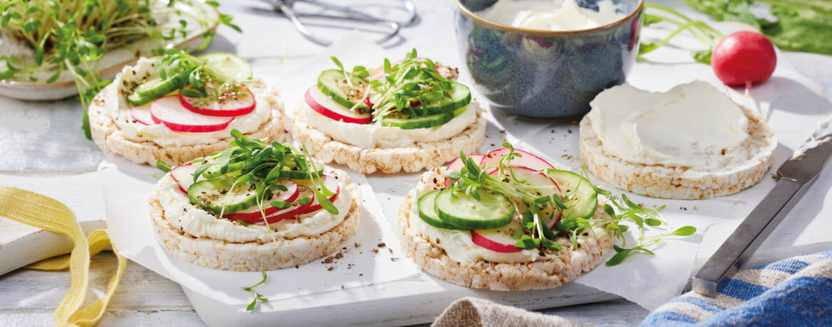 Reiswaffel mit Frischkäse - Rezept | LIDL Kochen