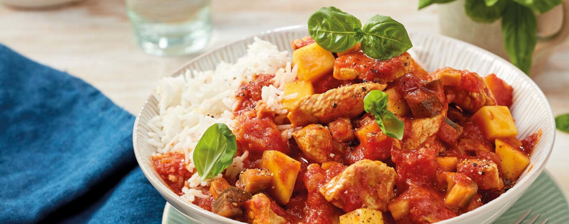 Putencurry mit Mango und Reis - Rezept | LIDL Kochen