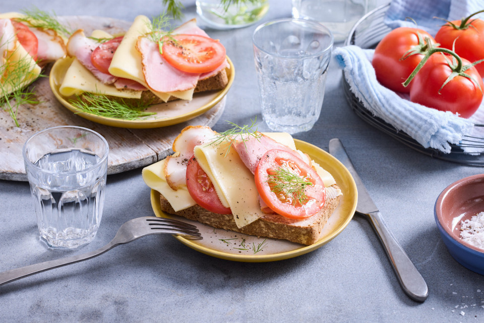 Brot mit Schinken und Käse - Rezept | LIDL Kochen