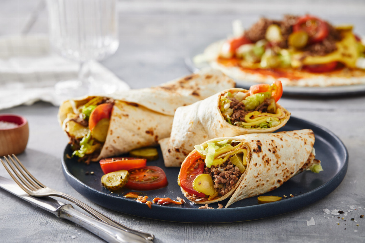 Cheese-Burger-Wrap - Rezept | LIDL Kochen