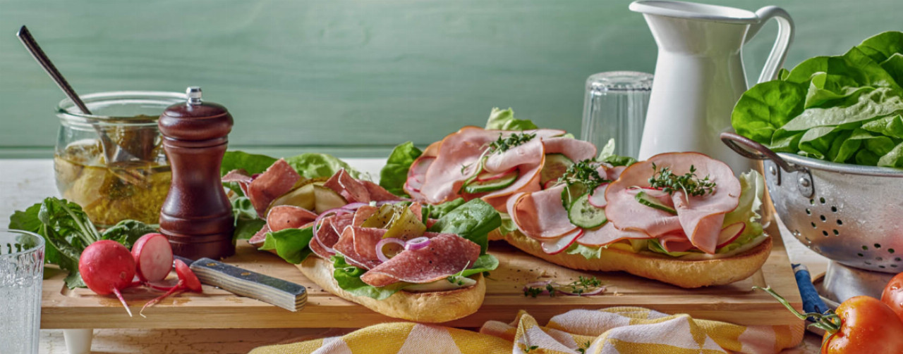 Salami-Schinken-Sandwich - Rezept | LIDL Kochen
