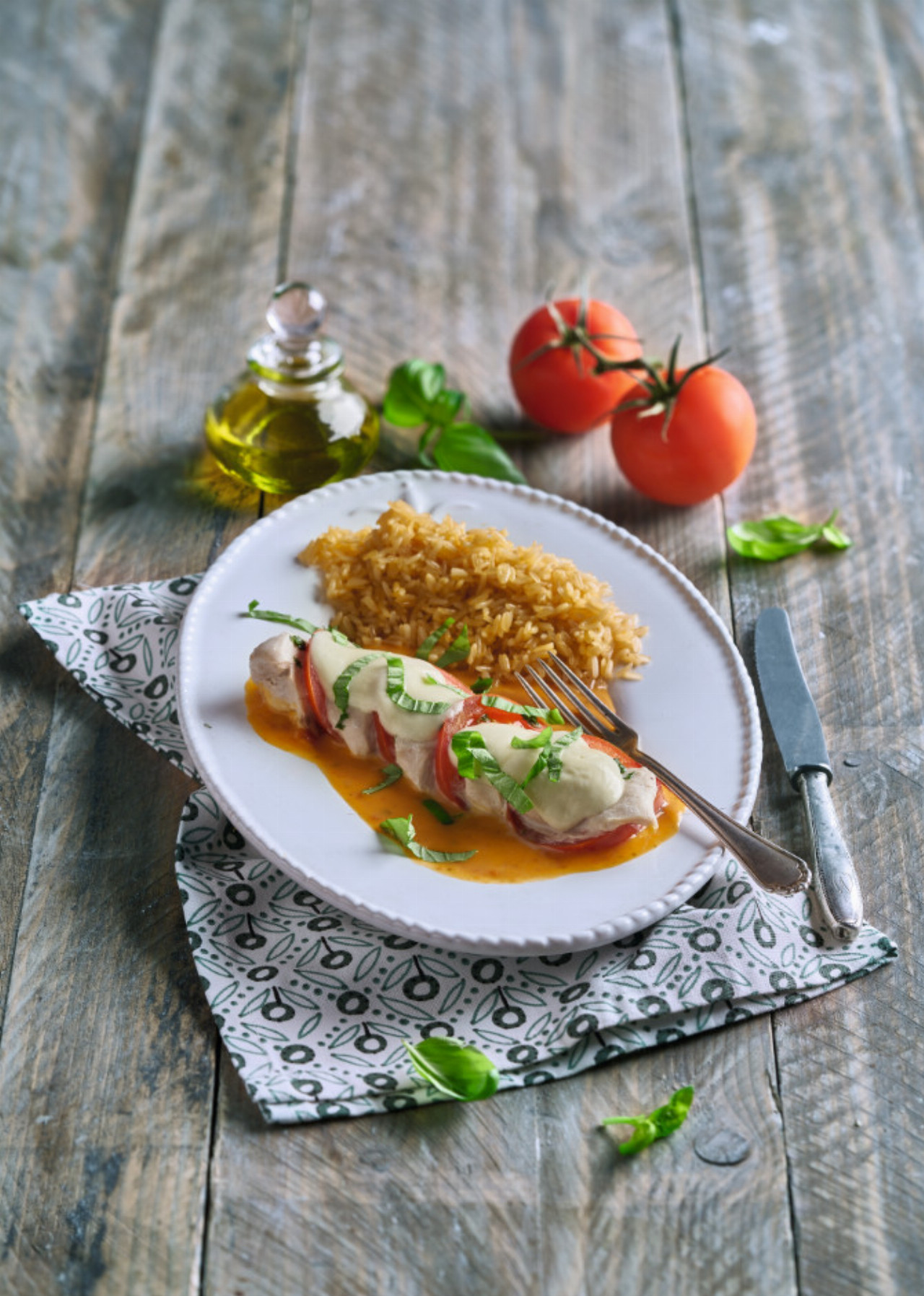 Hähnchenbrust Toskana mit Reis - Monsieur Cuisine Rezept